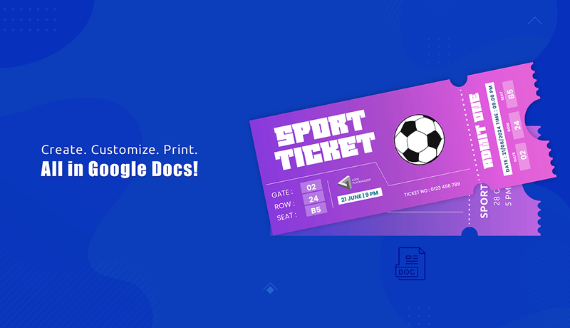 Create Tickets in Google Docs – Free DIY Tickets Maker!
